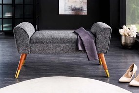 Designová lavice Dafina 90 cm antracitová