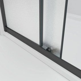 NICOL COMBI Black 90x90 grape Sprchový kout s posuvnými dveřmi