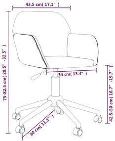 Otočné jídelní židle 2 ks krémové textil,  3103085