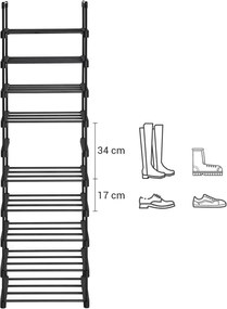 Vasagle Velký železný stojan na boty