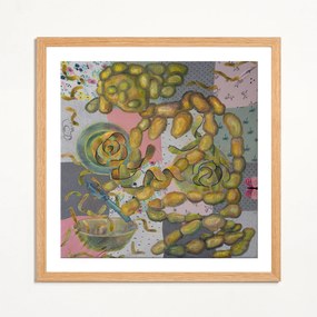 Daniela Krajčová | Obal na vajíčka Rám: Bez rámu, Velikost: 50 x 50 cm