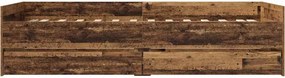 Rám postele Staré dřevo 100 x 200 cm Masivní borové dřevo 3403201