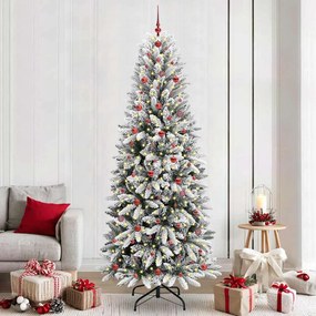 Umělý vánoční stromeček Bílá 240 cm PVC, plast, ocel a PE 3396069
