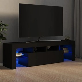 vidaXL TV skříňka s LED osvětlením 140 x 36,5 x 40 cm [804371] Barva: Bílá