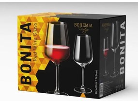 BOHEMIA PRESTIGE BONITA SKLENICE NA VÍNO 450ML SADA 6KS