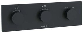 Kludi Tronic - Termostatická baterie pod omítku, pro 2 spotřebiče, matná černá 3830039-00