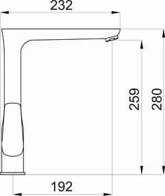 Novaservis Metalia 58 - Dřezová baterie, chrom 58714,0
