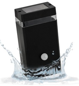 BERGE Fasádní svítidlo 1xGU10 HANEO SINGLE PIR PC - černé