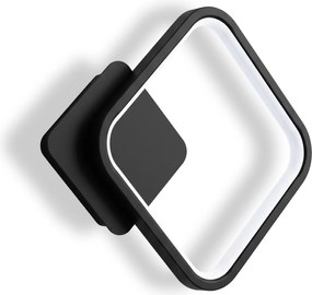 Toolight Rea, Nástěnné LED svítidlo LHJ122-W Černé, OSW-03276