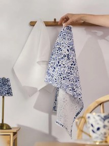 Sinsay - Kuchyňské utěrky s rostlinným motivem sada 2 ks - indigo