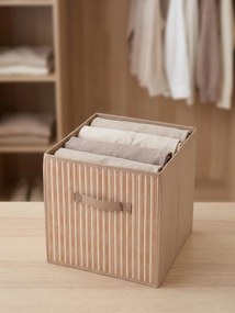 Sinsay - Úložný box s bambusovým čelem - béžová