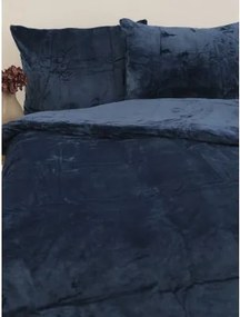 MK Lůžkoviny Prodloužené mikroplyšové povlečení Exclusive - Laura námořnická modrá 140 × 220 cm, 70 x 90 cm