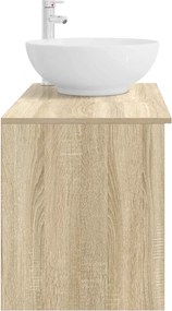 Sada koupelnového nábytku 2 ks Dub sonoma Kompozitní dřevo 3403914
