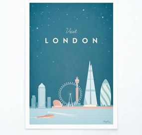 Plakát Travelposter London, 30 x 40 cm