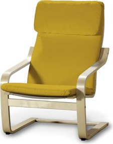 Sedák na křeslo IKEA Poäng barva žlutá látka sametová