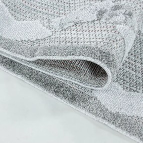 Ayyildiz, Kusový koberec Bahama 5158 Grey – na ven i na doma, 80x250, šedá, chodba / předsíň