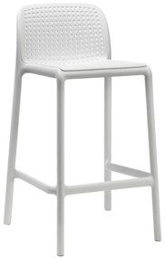 OnaDnes -20% Nardi Bílá plastová barová židle Lido Mini 65 cm