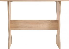 rohový jídelní komplet Thomas, šedý potah / bílá