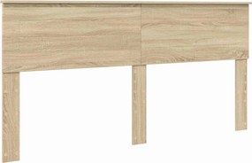 Rám postele s čelo Sonoma dub 200 x 200 cm Kompozitní dřevo 3408818