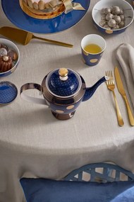 Pip Studio Dot Delight Navy-gold čajová konvice 1,25l, modrá-zlatá (Nádherná čajová konvice v jedinečném designu)