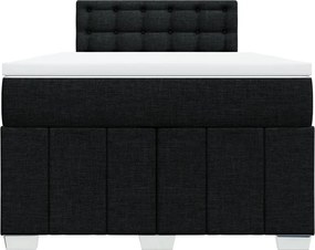 Box spring postel s matrací černá 120x190 cm textil 3289323
