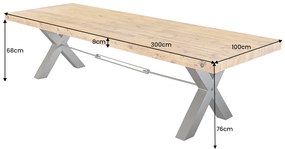 Jídelní stůl THETIS Dekorhome 300x100x76 cm