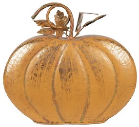 Oranžová kovová dekorace dýně Pumpkin - 34*15*32 cm