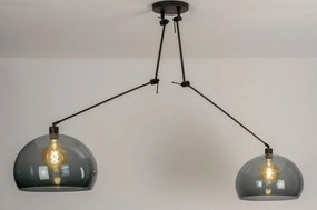 Závěsné designové svítidlo nad stůl Snap Light Duo Bottle and Black