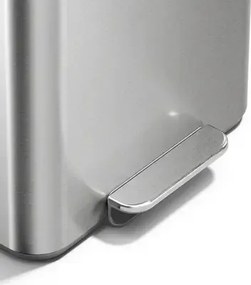SIMPLEHUMAN Pedálový odpadkový koš DUAL MINI / Tříděný odpad / 15 l /