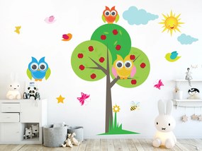 Nalepte.cz Dětský barevný strom 61 x 45 cm
