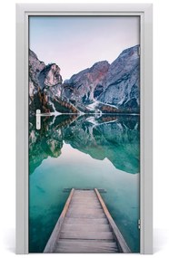 Fototapeta samolepící na dveře horské jezero 85x205 cm