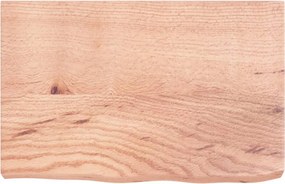 Koupelnová deska hnědá 60x40x(2-6) cm ošetřený masivní dřevo 3156106