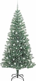 Umělý vánoční stromeček se sněhem a LED osvětlením 240 cm 3396836