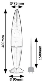 Rabalux 76111 - LED Lávová lampa LOLLIPOP LED/25W/230V