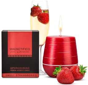 VALAVANI MAGNETIFICO – afrodiziakální svíčka Sweet strawberries (Sladké jahody), 200 g