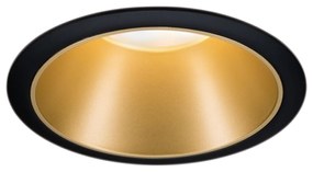 Paulmann 93403 LED Cole, bodovka v černo-zlaté úpravě, 1x6,5W LED 2700K tříkrokové stmívání, prům. 8,8cm, IP44