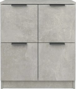 Příborníky 2 ks betonově šedé 60 x 30 x 70 cm kompozitní dřevo 3115807