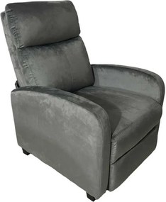 Relaxační křeslo René rozkládací šedé