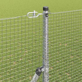 Zemní upevnění svařované drátěné ploty 10 x 1,5 m Stříbrná 3351585