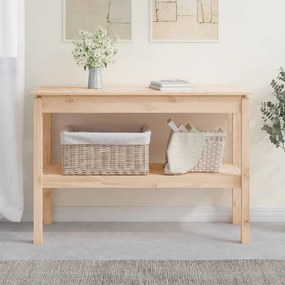 vidaXL Konzolový stolek 110 x 40 x 75 cm masivní borové dřevo [814303] Barva: Přírodní