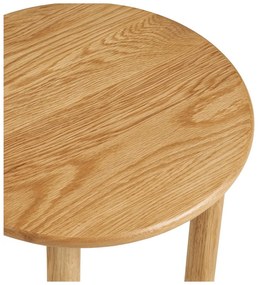 Kulatý odkládací stolek z dubového dřeva ø 40 cm Jena – House Nordic