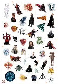 JIRI MODELS Omalovánky s tetováním Harry Potter / 100+ tetovaček / Seš
