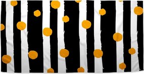 Sablio Ručník Pruhy a puntíky - 50x100 cm