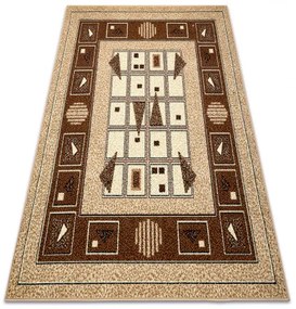 Kusový koberec BCF Morad DZETA Klasický geometrický béžový Rozměr: 60x110 cm