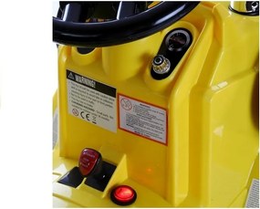 LEAN CARS Elektrický traktor s bagrem na baterie ZP1005 pro děti žlutý