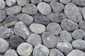 Divero Garth 968 Mozaika říční oblázky - šedá 1 m2 - 30x30x1,5 cm