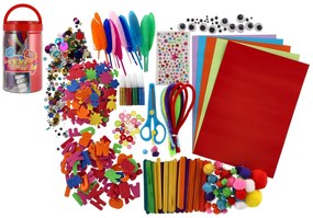 Kreativní sada tvoření v plastové dóze 21x12cm