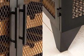 Designová vitrína na víno Winebar 127 cm jedle