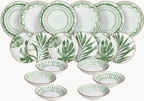 Sada porcelánového nádobí Madison Rio Verde, pro 6 osob, 18 dílů