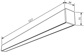 LED svítidlo McLED Fashion 40W 4000K černá ML-416.005.32.0